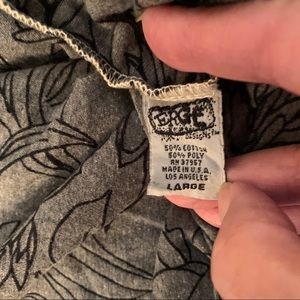 Erge Designs | Tops | Erge Design Long Sleeve V Neck Top Gray Print L ...